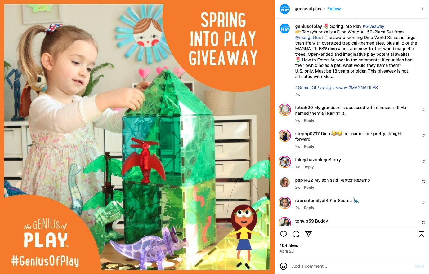 ‘Spring into Play’ Giveaway from The Genius of Play™ Reaches 74,000 ...